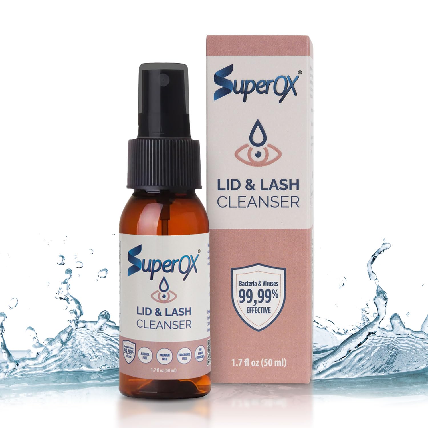 Amazon.com: Superox Eyelid and Eyelash Cleanser - Fast Relief from ...