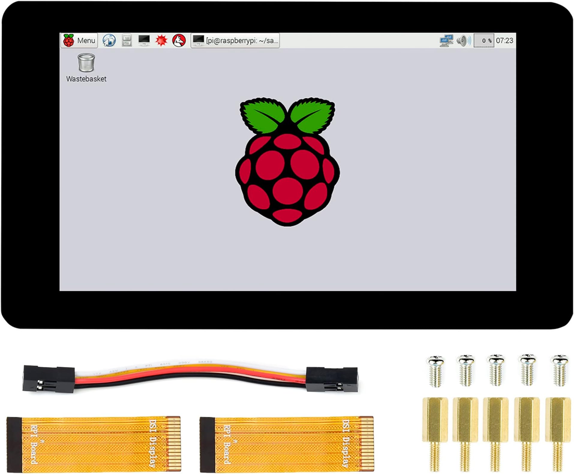 Amazon.co.jp: waveshare 7インチ DSI LCD 1024×600 タッチスクリーン Raspberry Pi 4B ...