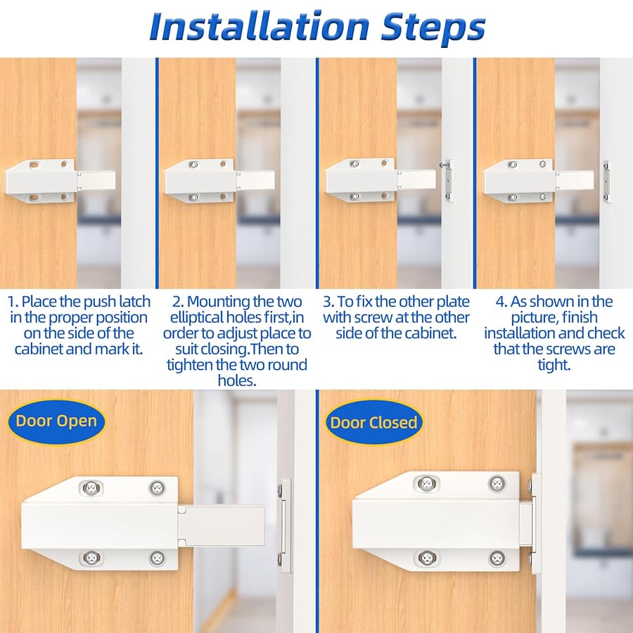 Snapklik.com : Magnetic Push To Open Jiayi Push Release Magnet Cabinet ...