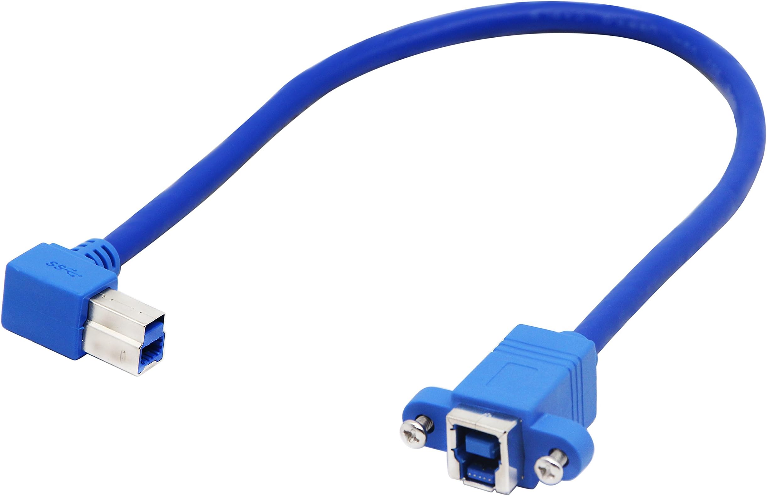 Amazon.com: zdyCGTime 90Degree Right Angled USB3.0 Type B Male to USB3 ...