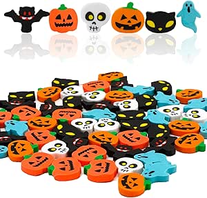 Amazon.com: Halloween Eraser Bulk, 60 Pieces Mini Erasers Pumpkin Ghost ...