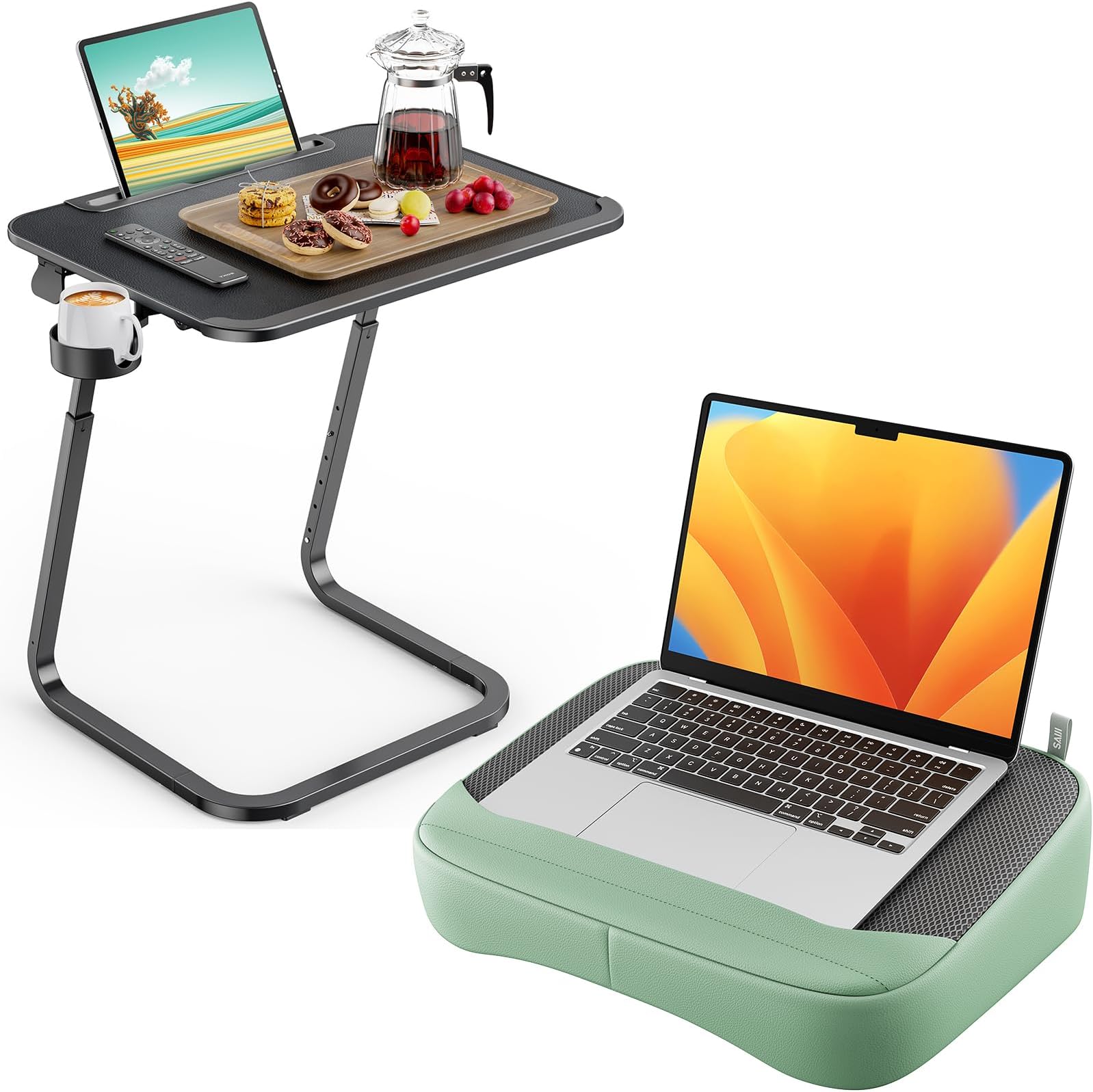 Amazon.com: SAIJI Breathable Lap Desk for Laptop + TV Tray : Home & Kitchen