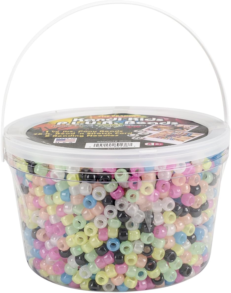 The Beadery B100B5LB Bonanza 5 lb of Mixed Craft Beads, Multicolor ...
