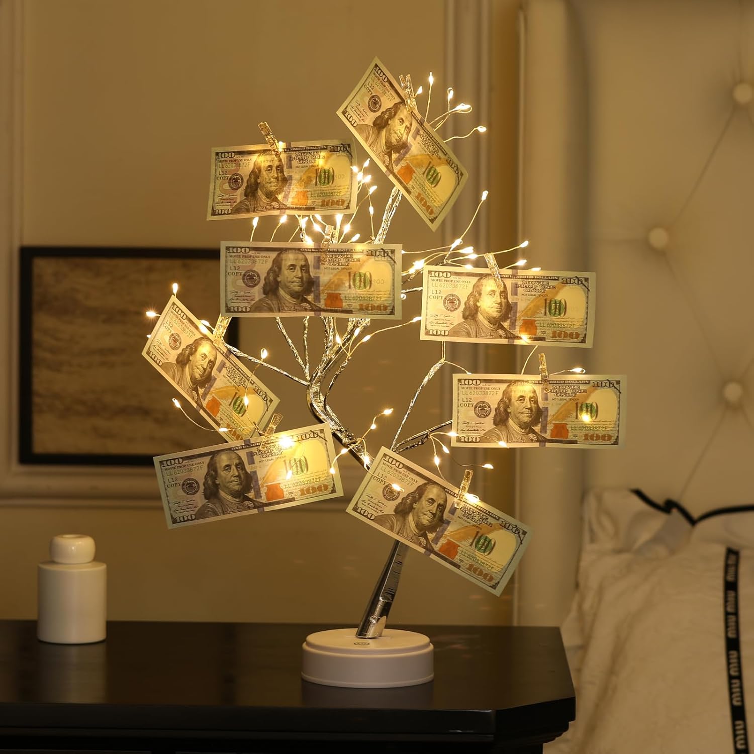 Amazon.com: Nakolulu Money Tree Gift Card Holder 108 LEDs Lighted Fairy ...