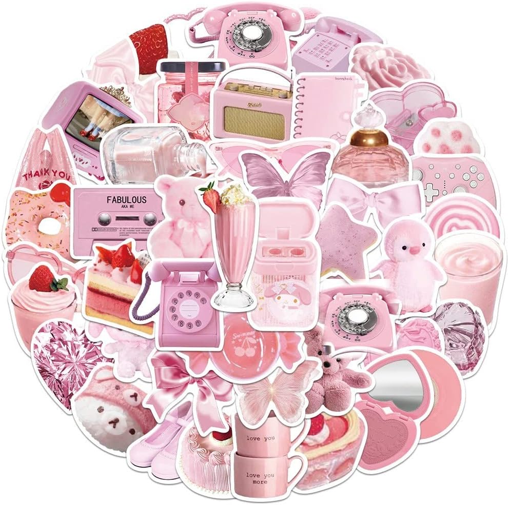 Amazon.com: 50PCS Vintage Coquette Aesthetic Stickers, Gentle Ballet ...