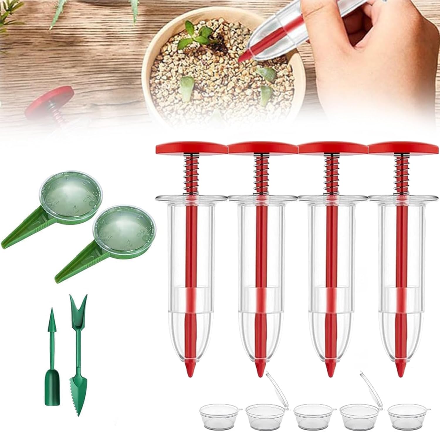 Amazon.com : NBDIB Mini Seed Spreader, Seed Planter Tool Mini Seed ...