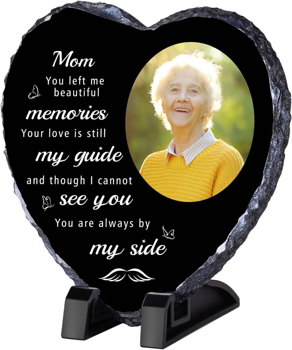 Amazon.com - WACAR Personalized Memorial Plaque, Custom Rock Slate ...