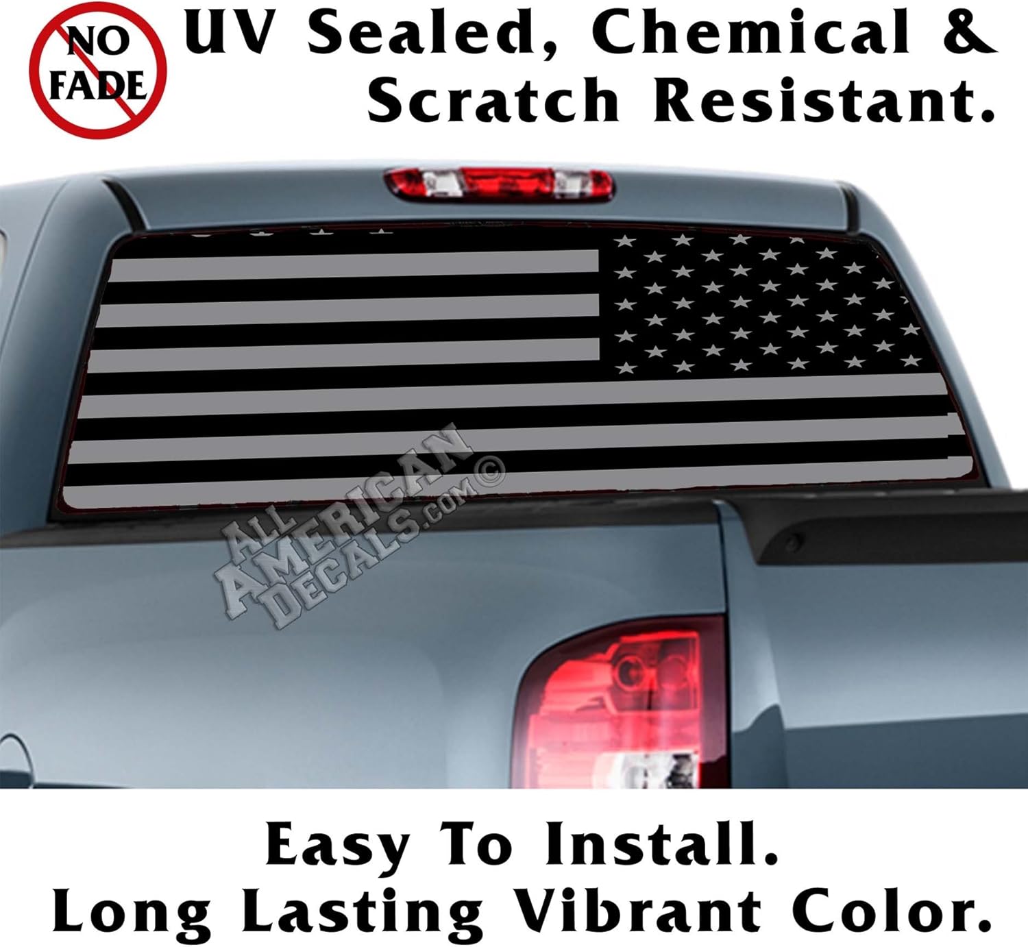 Amazon.com: All American Decals - Non-Lam Tactical American Flag ...
