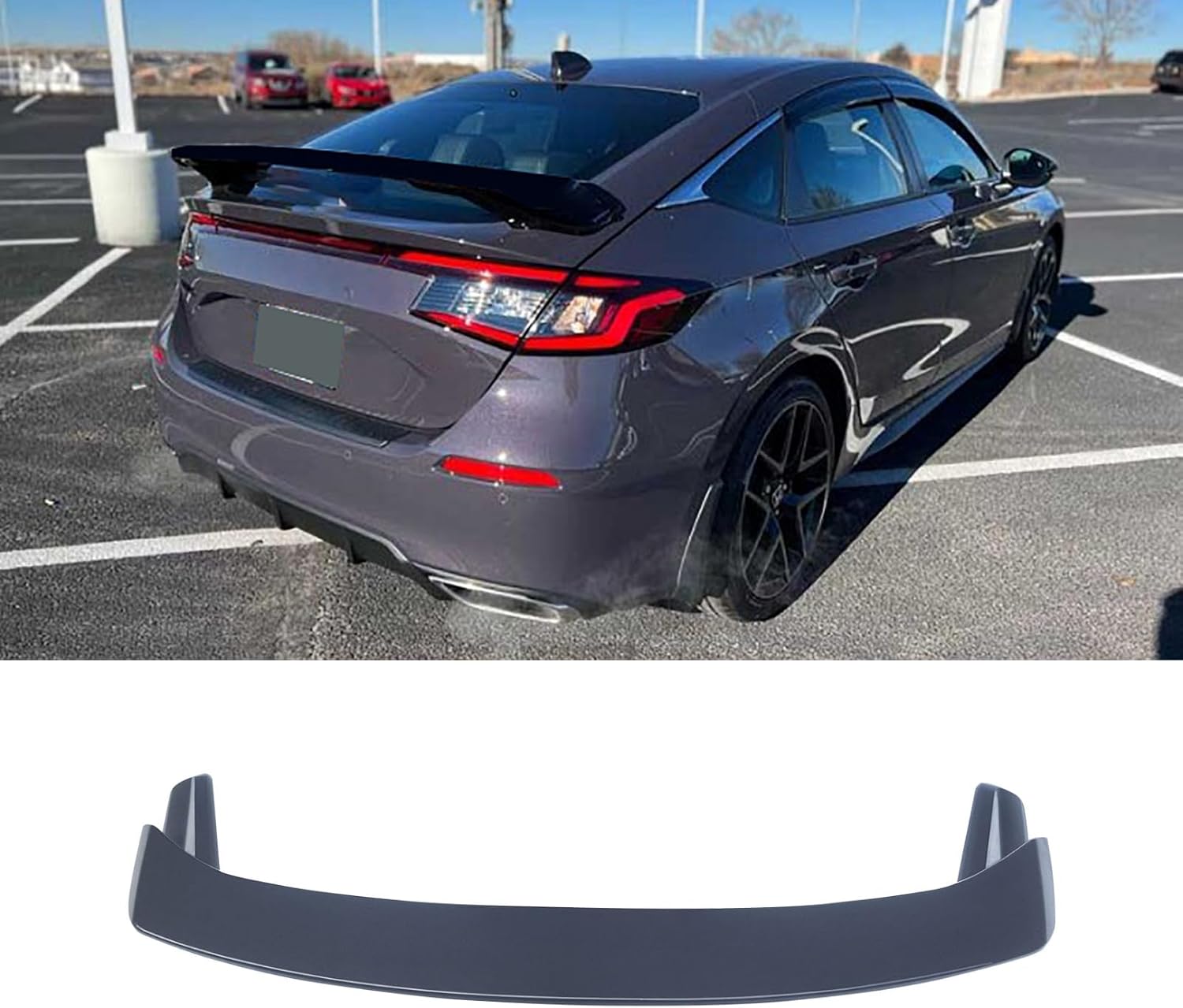 Amazon.com: CHIESMA Rear Spoiler Fit for 2022 2023 2024 Honda Civic 11th Gen Hatchback 5 Door ...