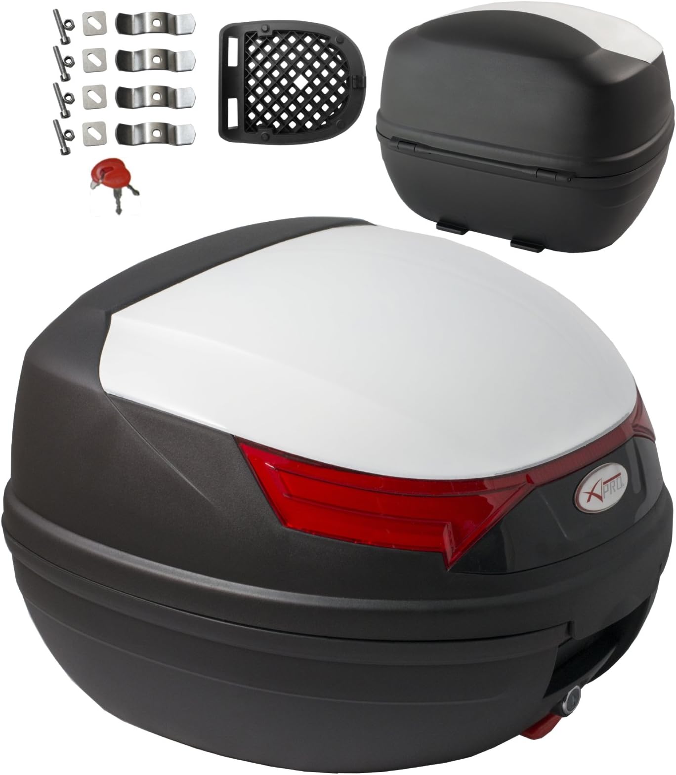 A-Pro Top Case Box 46 LT Universal Quick Rlease Motorcycle Scooter ...