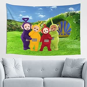 Amazon.co.jp: Teletubbies Personalized Backdrop Wall Decor Hang,Large ...