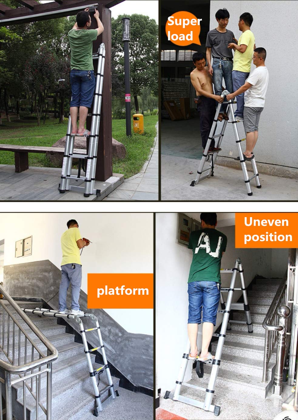 Maple Multi-Function A Type Platform Ladder Telescopic Expansion ...