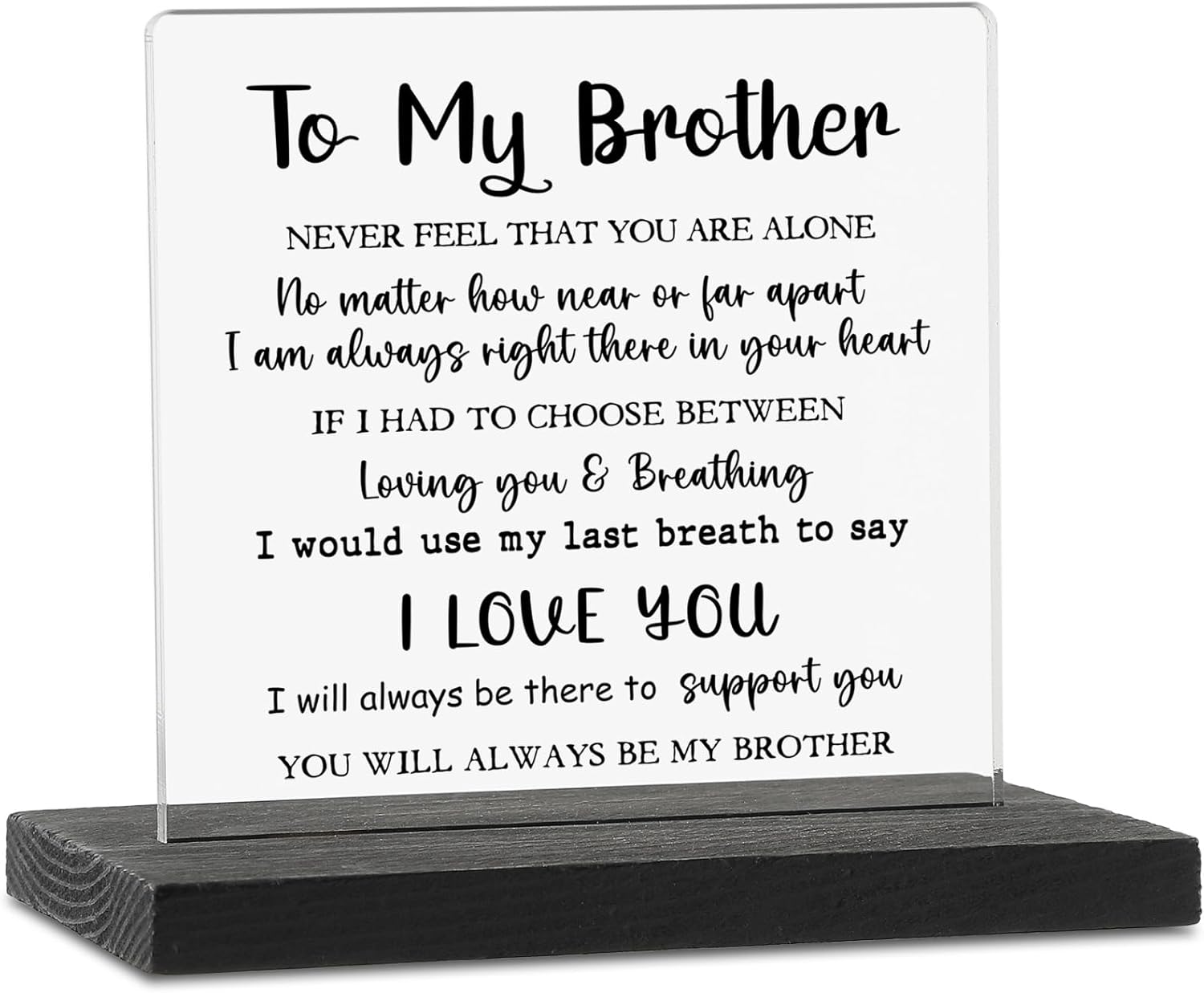 Amazon.com: Brother Plaque From Sister, Brother Decorative Signage From ...