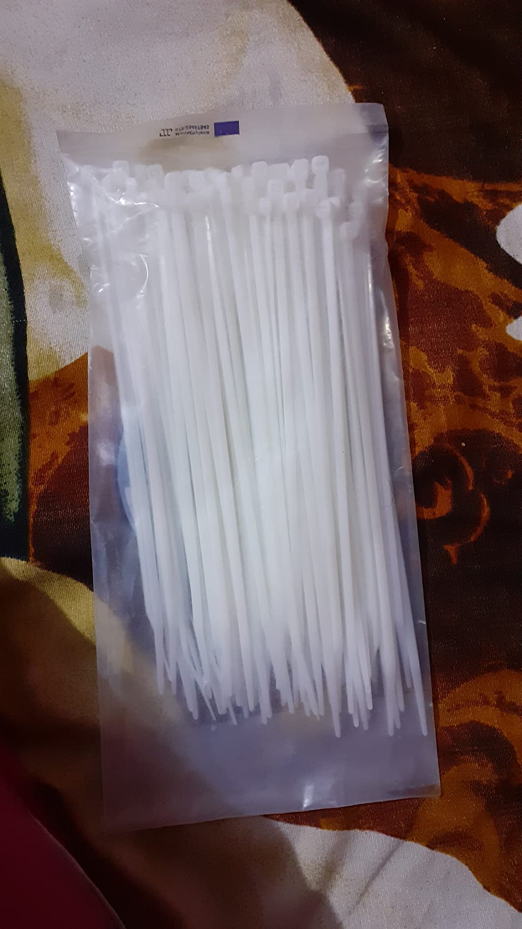 Wonder Quick Tie 8" Inch Cable Ties 200 MM *3 MM White Nylon Zip Wire ...