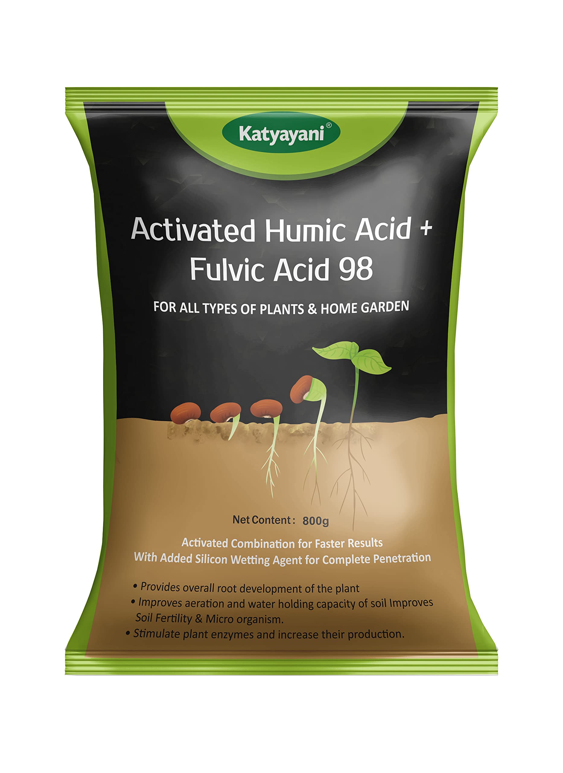 Katyayani Activated Humic Acid Fulvic Acid 98 For Plant Fertilizer ...