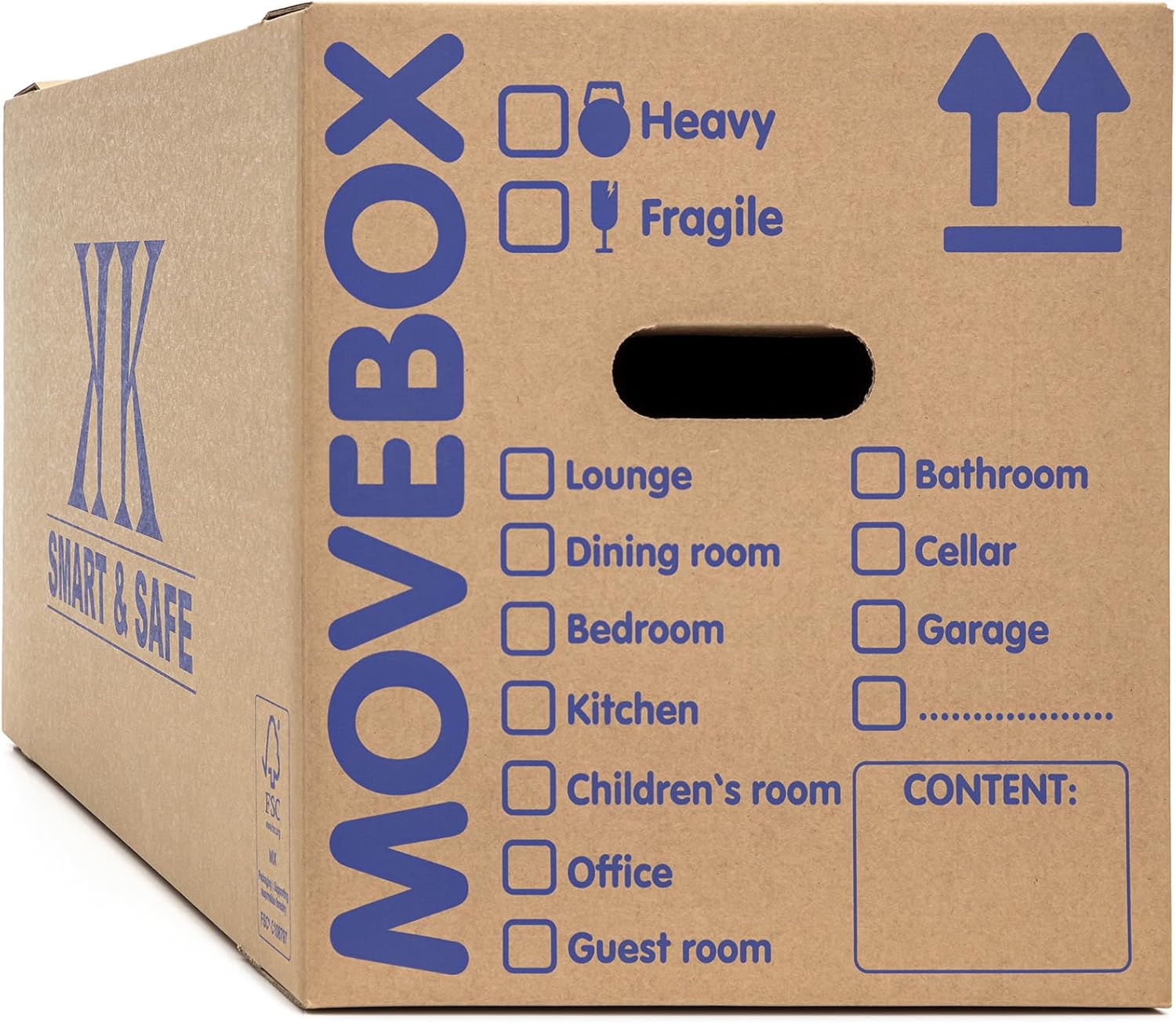 MOVEBOX 10 Strong XXL Moving Boxes 59 litres | Cardboard Storage Boxes ...