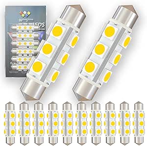 Amazon.com: Wiseshine 360 deg 44mm DC 12V 561 Led Bulb Natural White ...