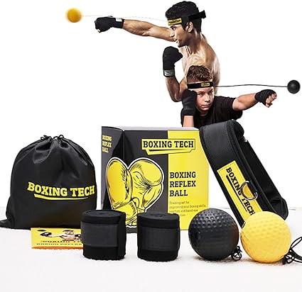 Amazon.com : Boxing Reflex Ball Set - 2 Difficulty Levels with ...