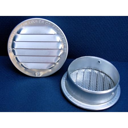 Maurice Franklin Louver-2 Inches Round White Aluminum Louver with ...