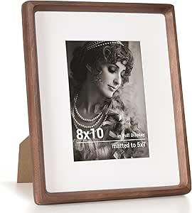Amazon.com - Fun Memories 8x10 Picture Frame, USA-Sourced Walnut Wood ...
