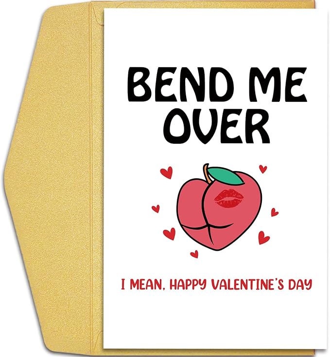 Amazon.com : Qiliji Naughty Valentines Day Card for Husband Boyfriend ...
