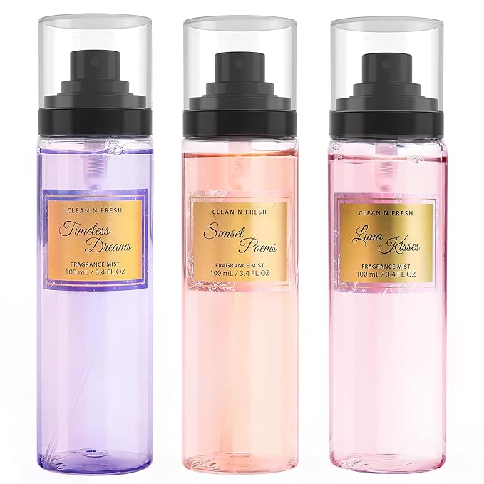 Amazon.com : Clean-n-Fresh Body Spray, Mist for Women, Fragrance Sets ...