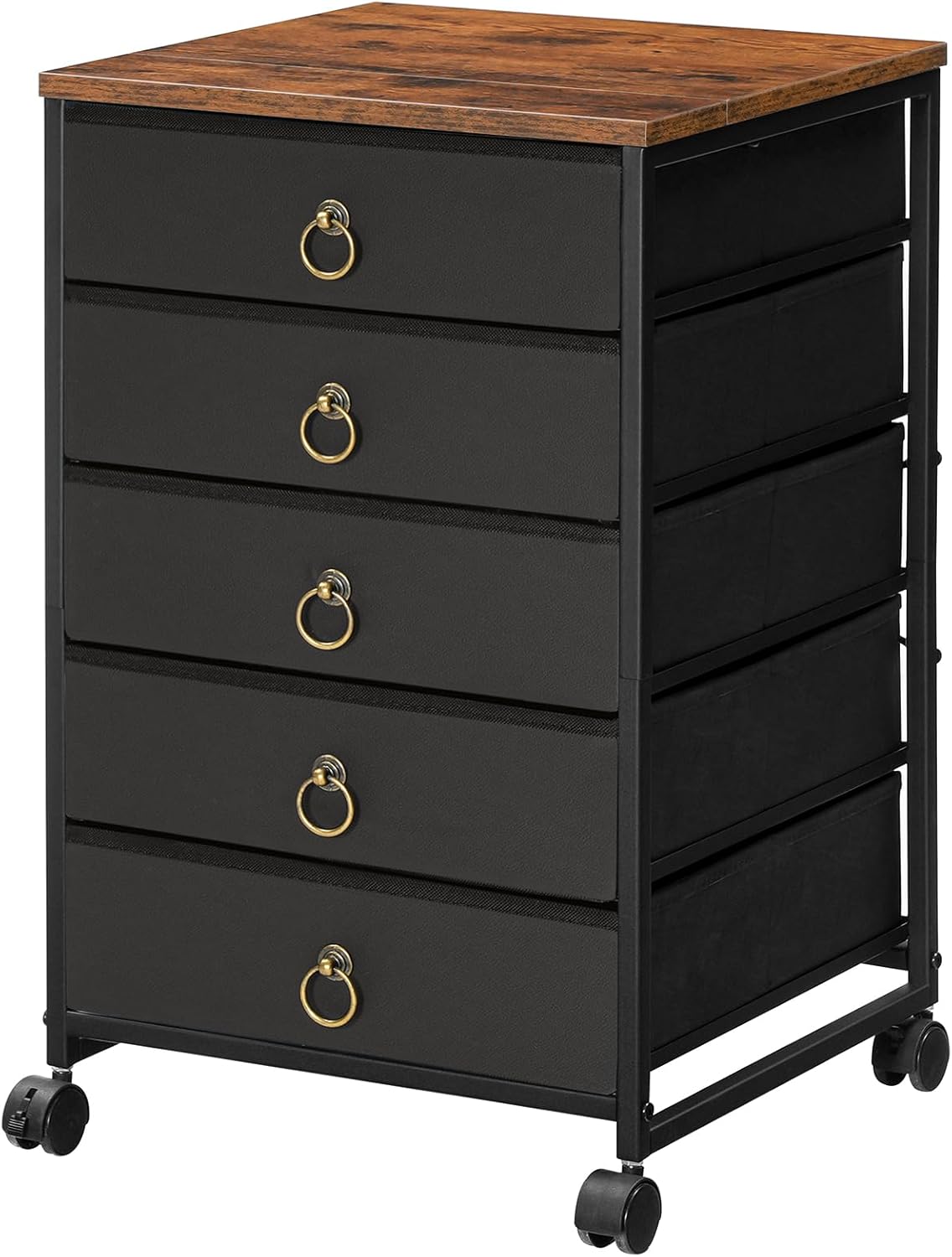 Amazon.com: HOOBRO 5-Drawer Chest, Office File Cabinet with Drawers ...