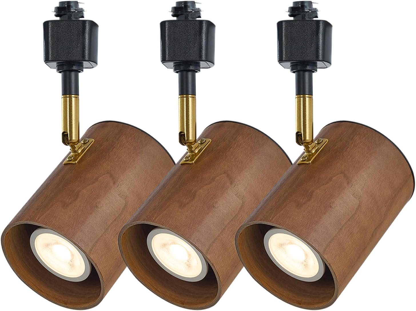 TeHenoo Modern H Type Track Lighting Heads, Adjustable Black Finish and ...
