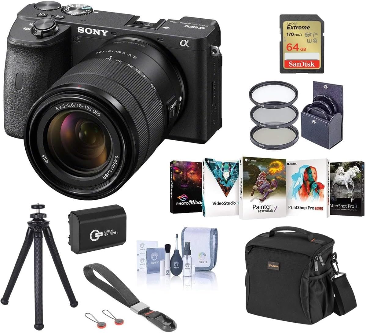 Amazon.com : Sony ZV-E10 Mirrorless Camera, Black Bundle with Corel PC ...