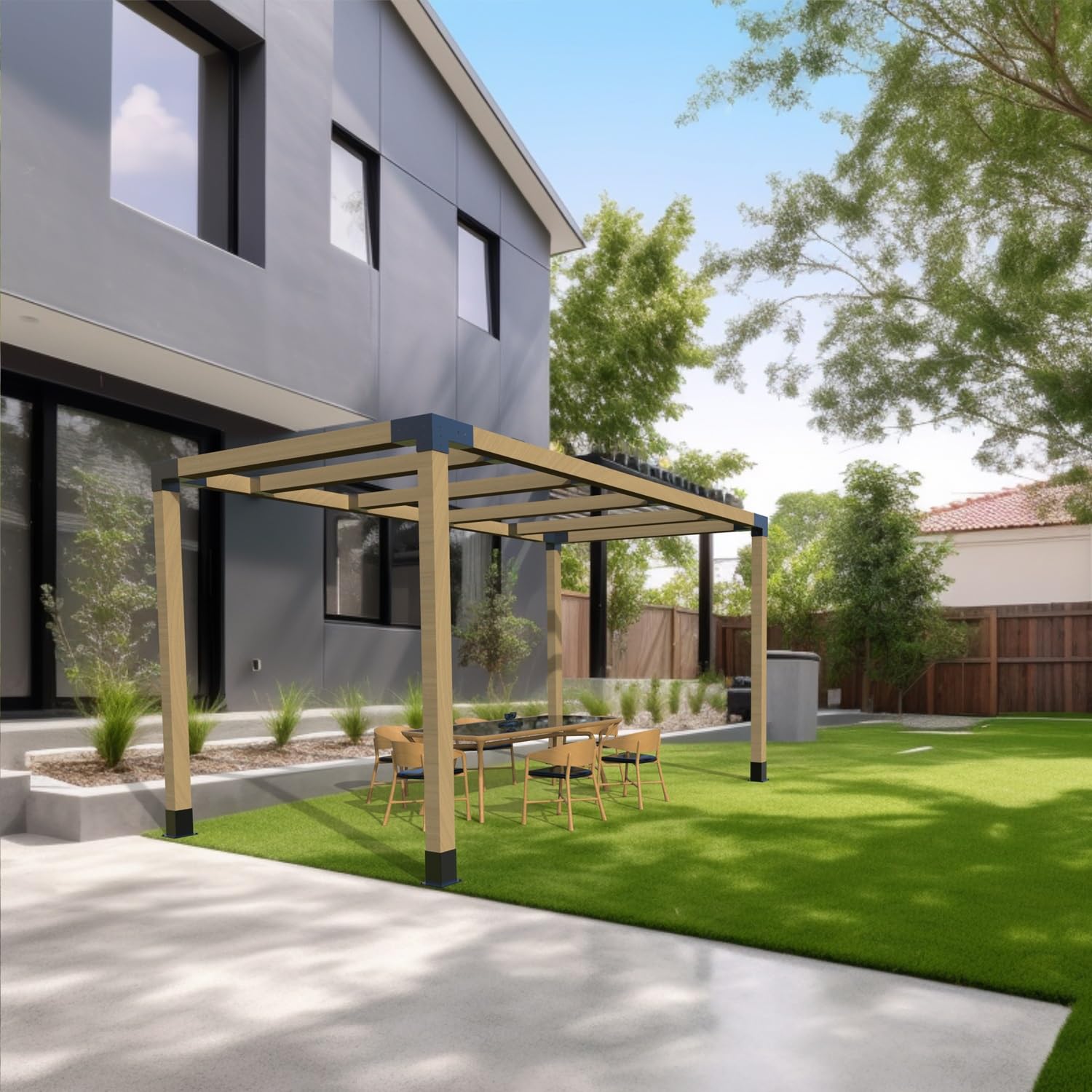 Snapklik.com : YEOOE 6x6 Post Base, Deck Post Brackets Powder Coated ...