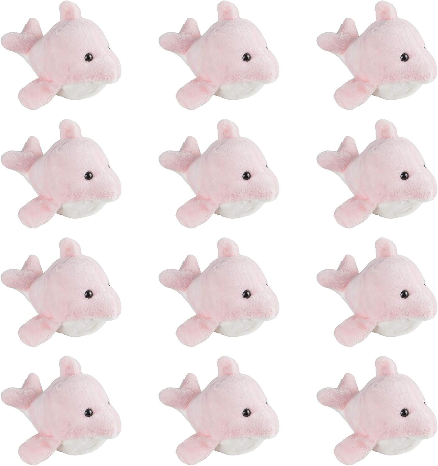 Amazon.com: Stuffed Animal Mini Pink Dolphin, 12 Pack Stuffed Animal ...