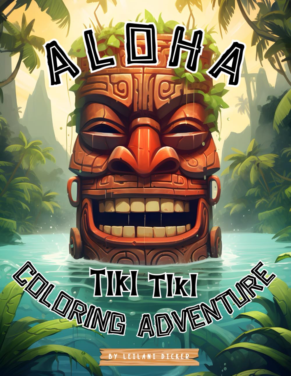 Aloha Tiki Tiki Coloring Adventure: Dicker, Leilani: 9798864477977 ...