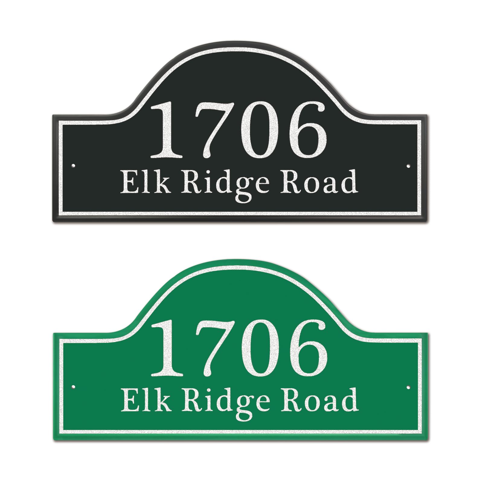Amazon.com : Personalized Reflective Address Plaque, Custom Aluminum ...