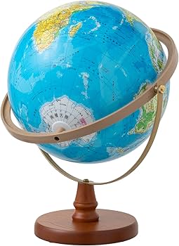 帝国書院 地球儀N26-6R (地勢・全方位回転) ウッド プラスチック ?56560 - おもちゃ