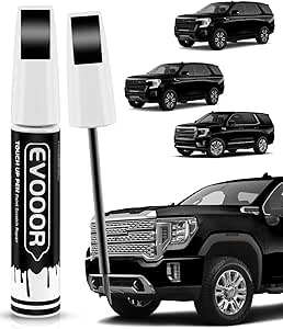 Amazon.com: EVOOOR Onyx Black(GBA/WA8555) Touch Up Paint Compatible with GMC Exact Match 2 in 1 ...