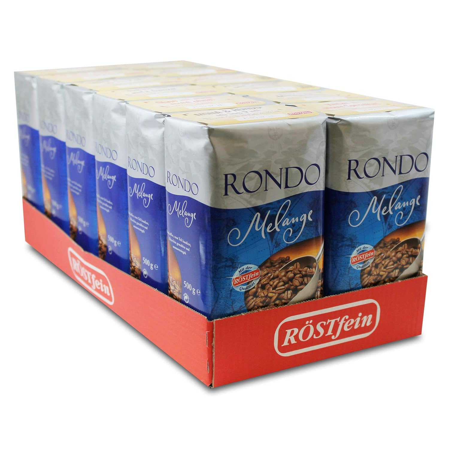 12er Pack Kaffee Rondo Melange gemahlen Röstkaffee (12 x 500 g ...