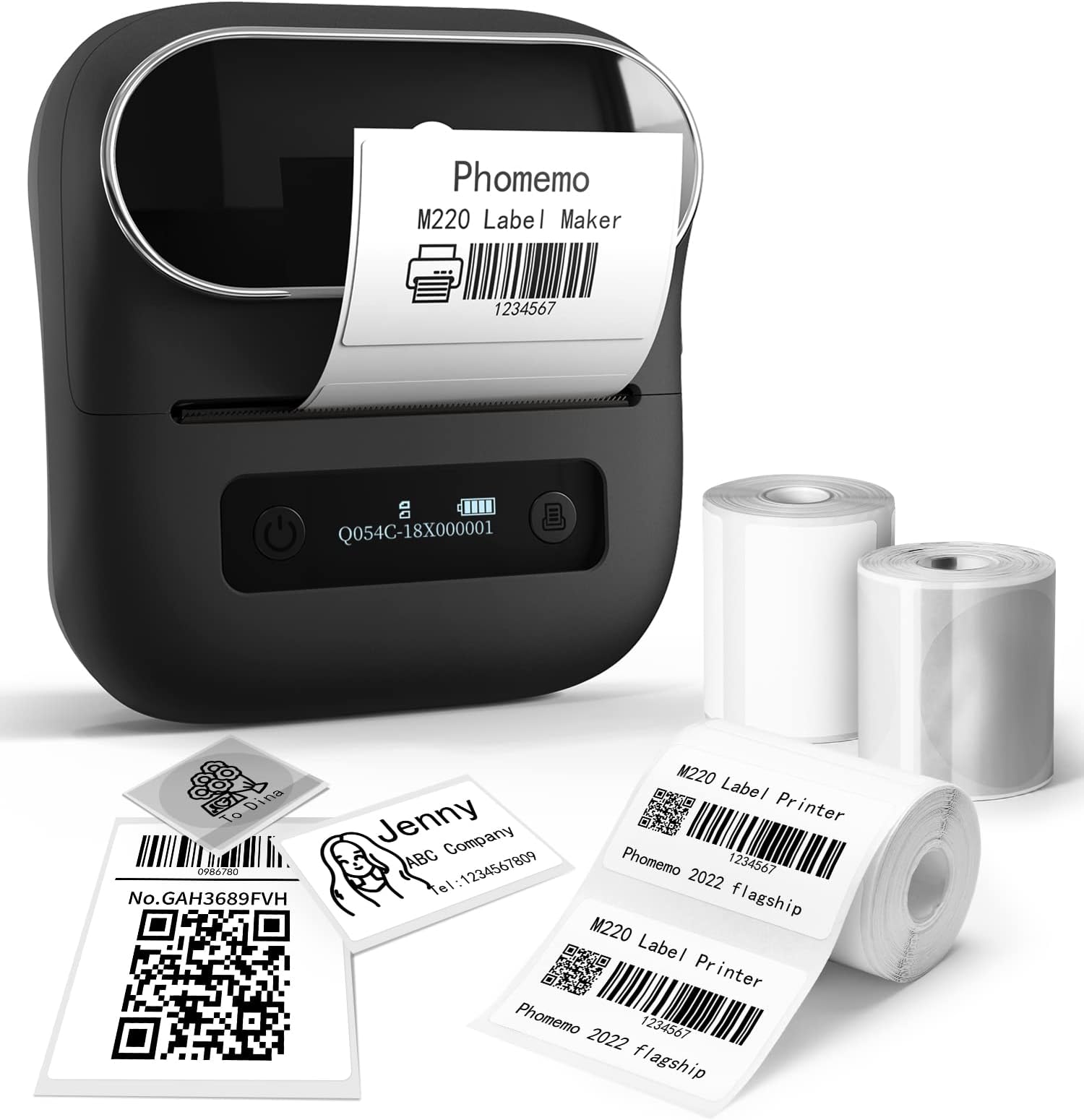 Phomemo M220 Label Makers, Bluetooth Label Printer, 3.14 Inch Portable ...