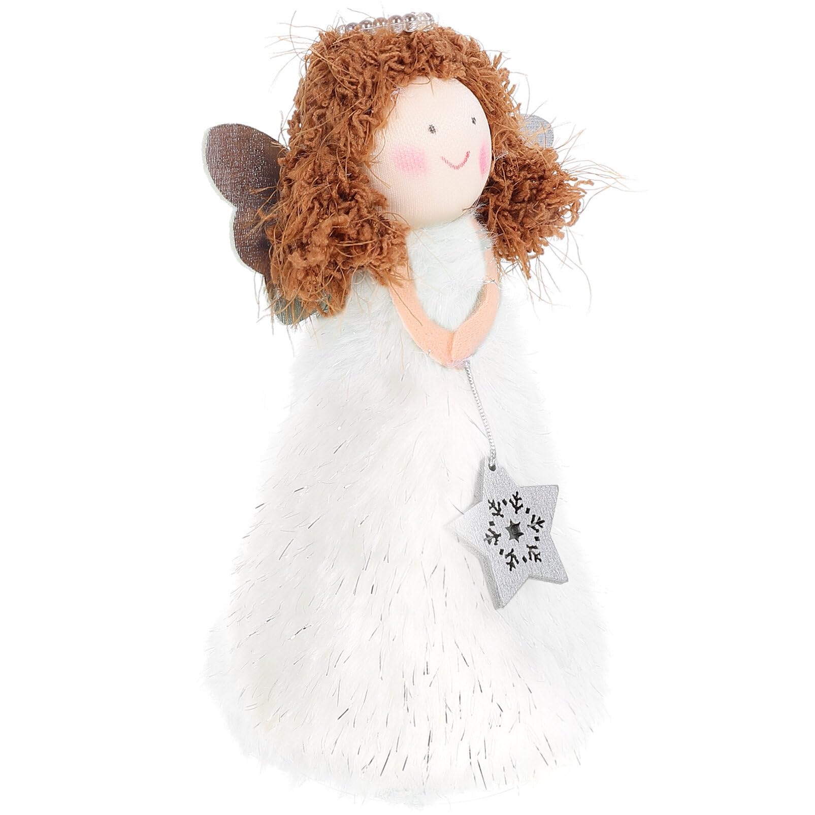 Amazon.com: Angel Doll Tree Topper Angel Ornament Plush Angel Treetop ...
