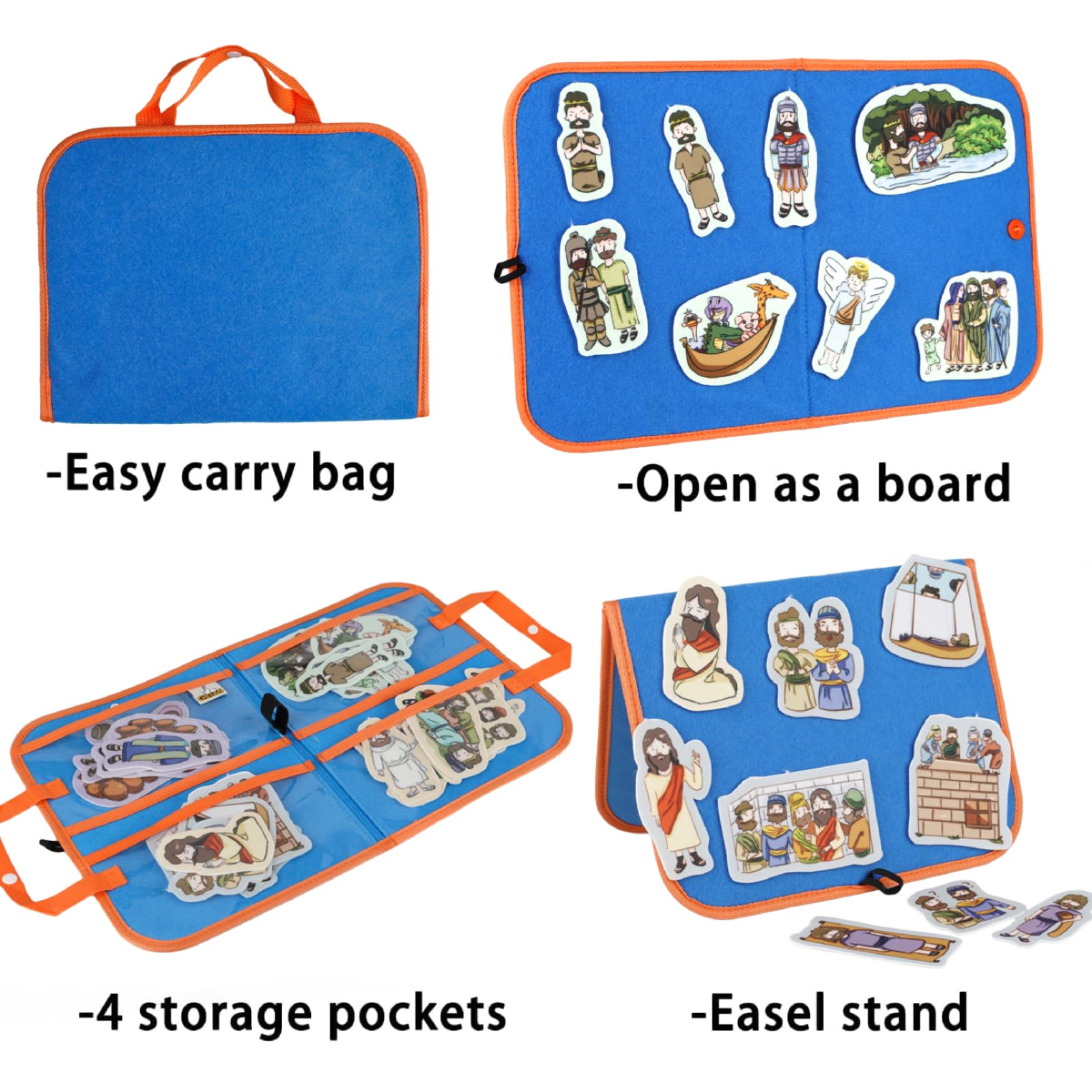 Snapklik.com : Felt/Flannel Board Story Set Of 4,PRECUT Felt Pieces For ...