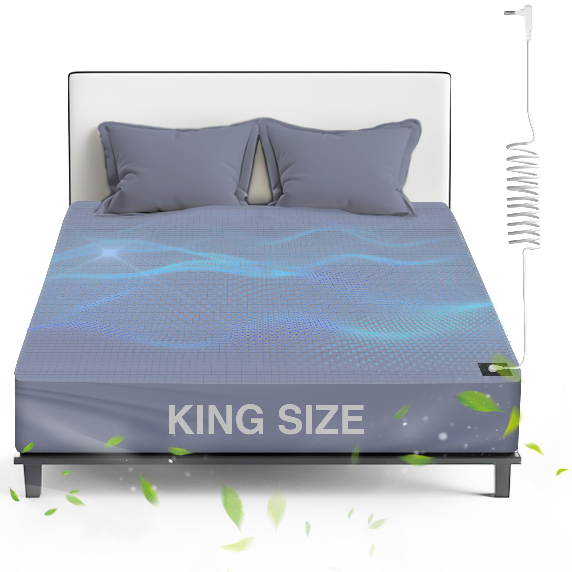 Buy Grounding Sheets King, 95% Cotton+ 5% Pure Silver Fiber, Grounded ...