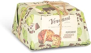 Vergani Panettone Gourmet Menta e Cioccolato 750g : Amazon.fr: Epicerie