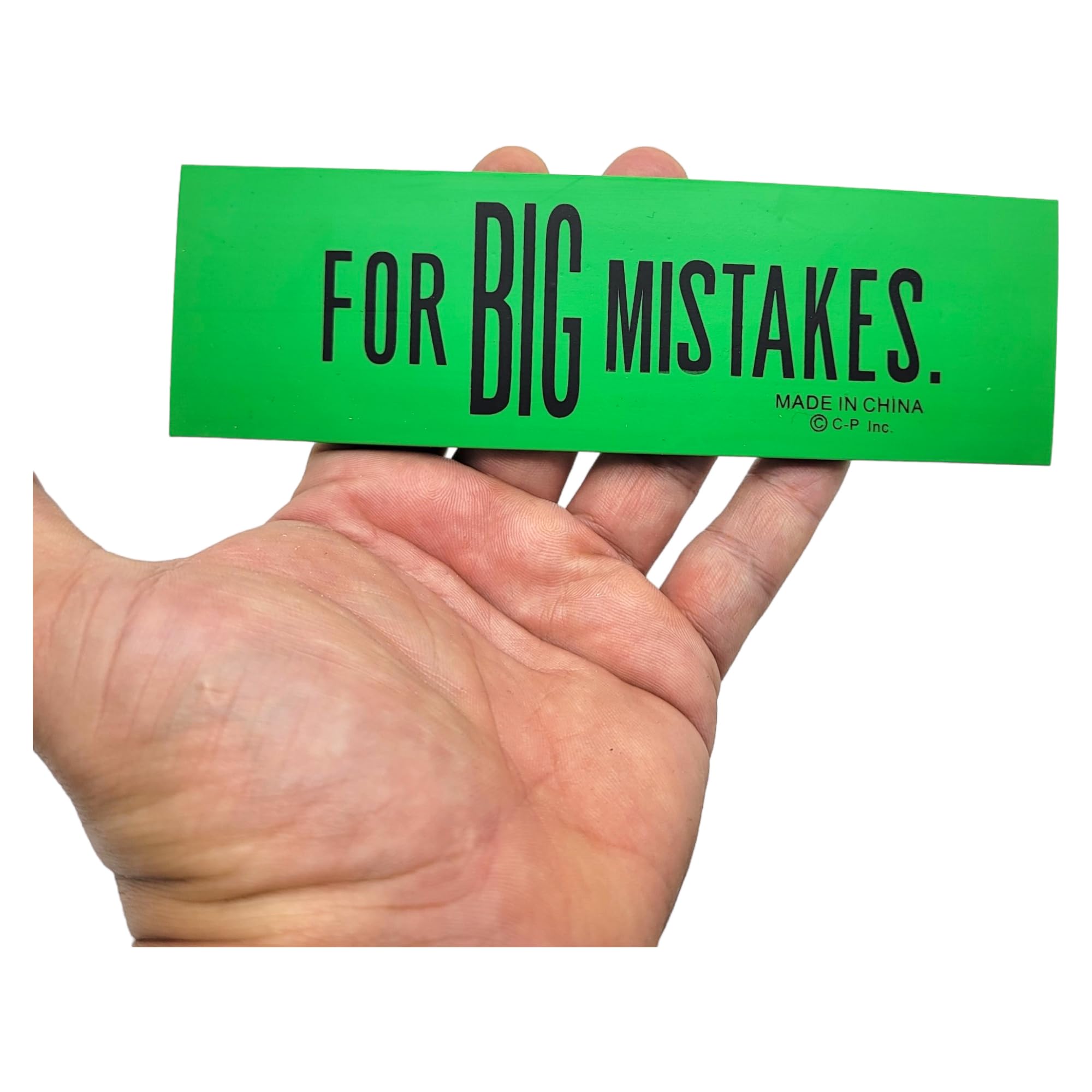 Amazon.com : Huge 6.75" 'for Big Mistakes.' Colorful Rubber Pencil ...