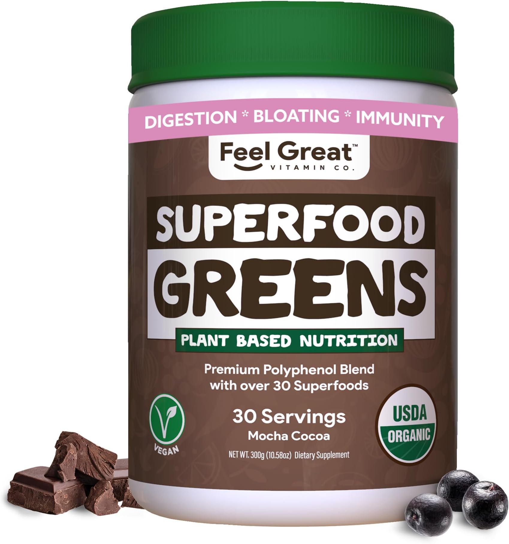 Amazon.com: SUNNY SAM Super Food Green Supplements for Adults - 60 ...