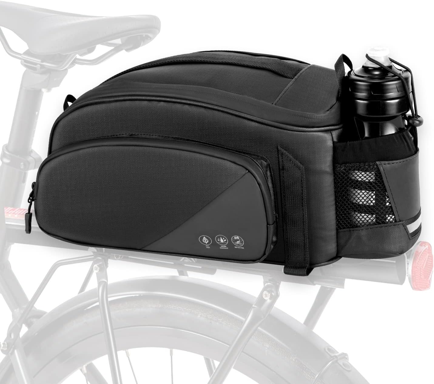 Bike Bag Back Rack Bag Waterproof Bicycle Panniers Carrier Cooler Big ...