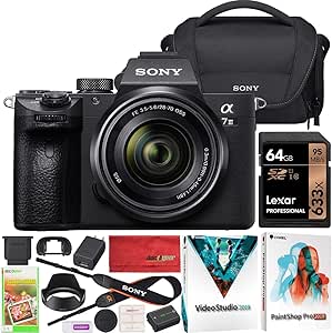 Amazon.com: Sony ILCE-7M3KB a7III Full Frame Mirrorless Camera with Lens Kit SEL2870 FE 28-70mm ...