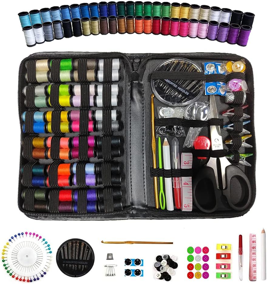 Sewing Kit, 172 pcs Sewing Supplies Accessories including 48 Spools of ...