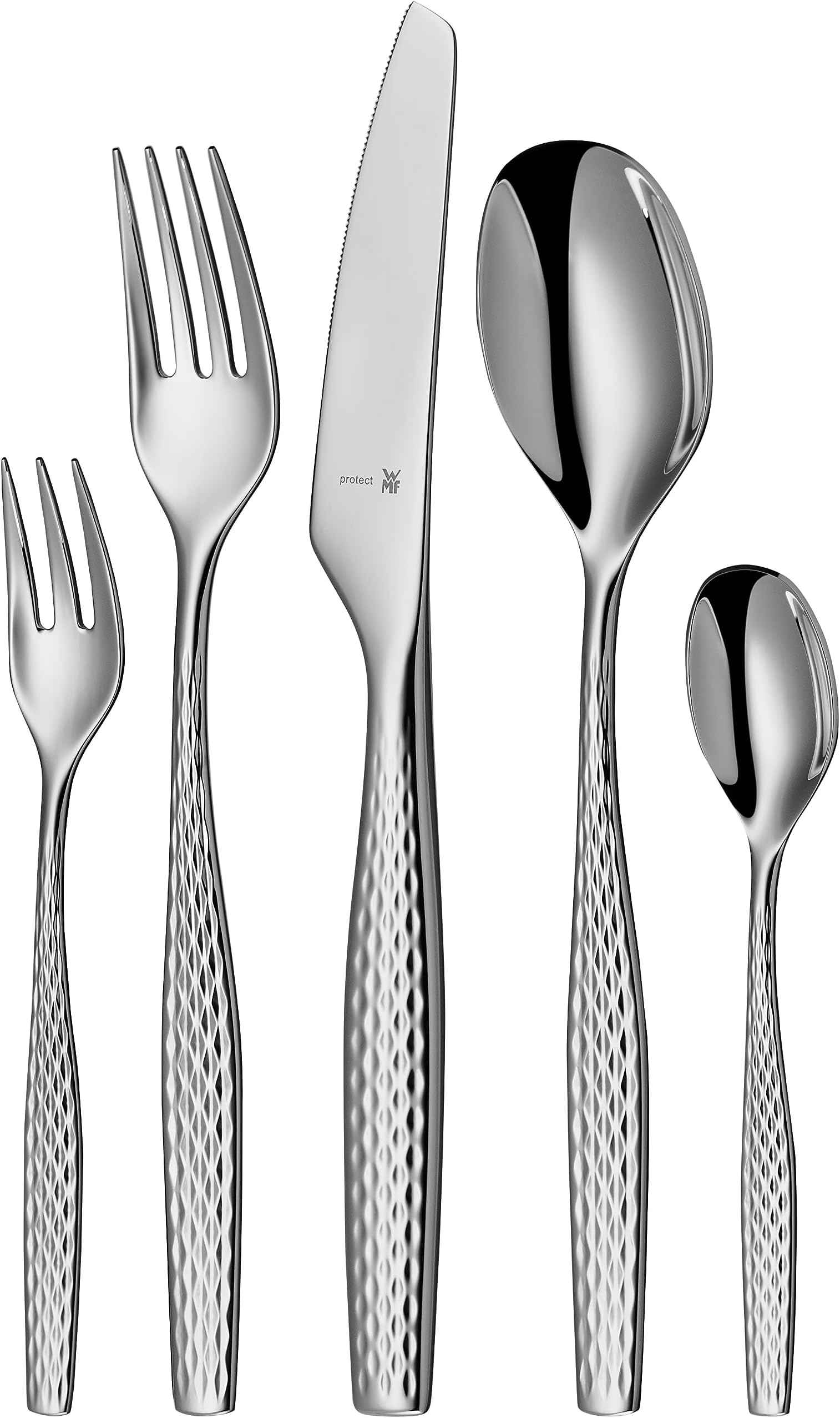 Amazon.de: WMF Sentic Edelstahl Besteck Set 6 Personen, Essbesteck Set ...