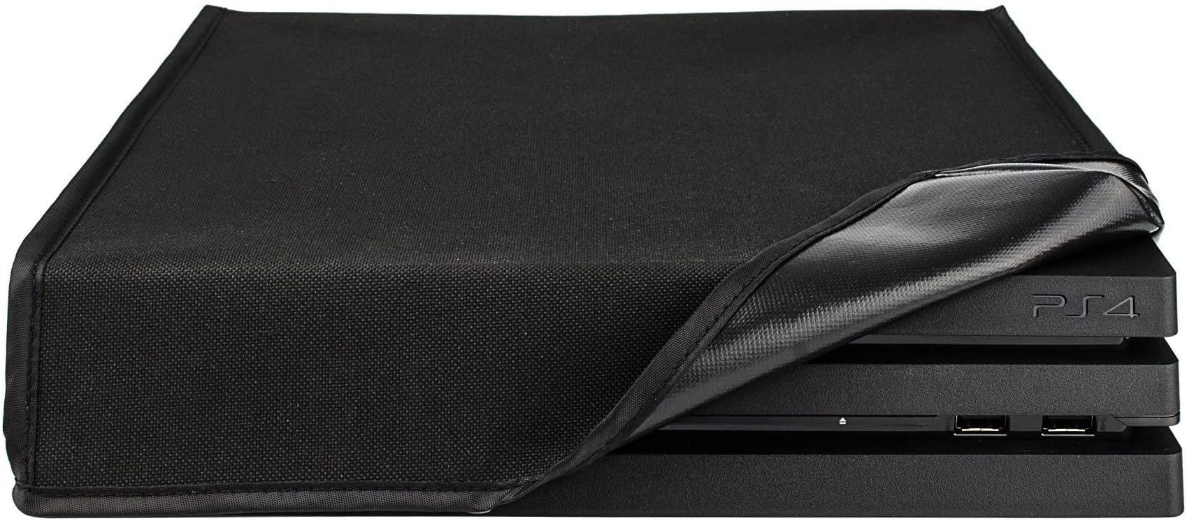 Amazon.com: eXtremeRate Black Horizontal Dust Cover for PS4 Pro Console ...