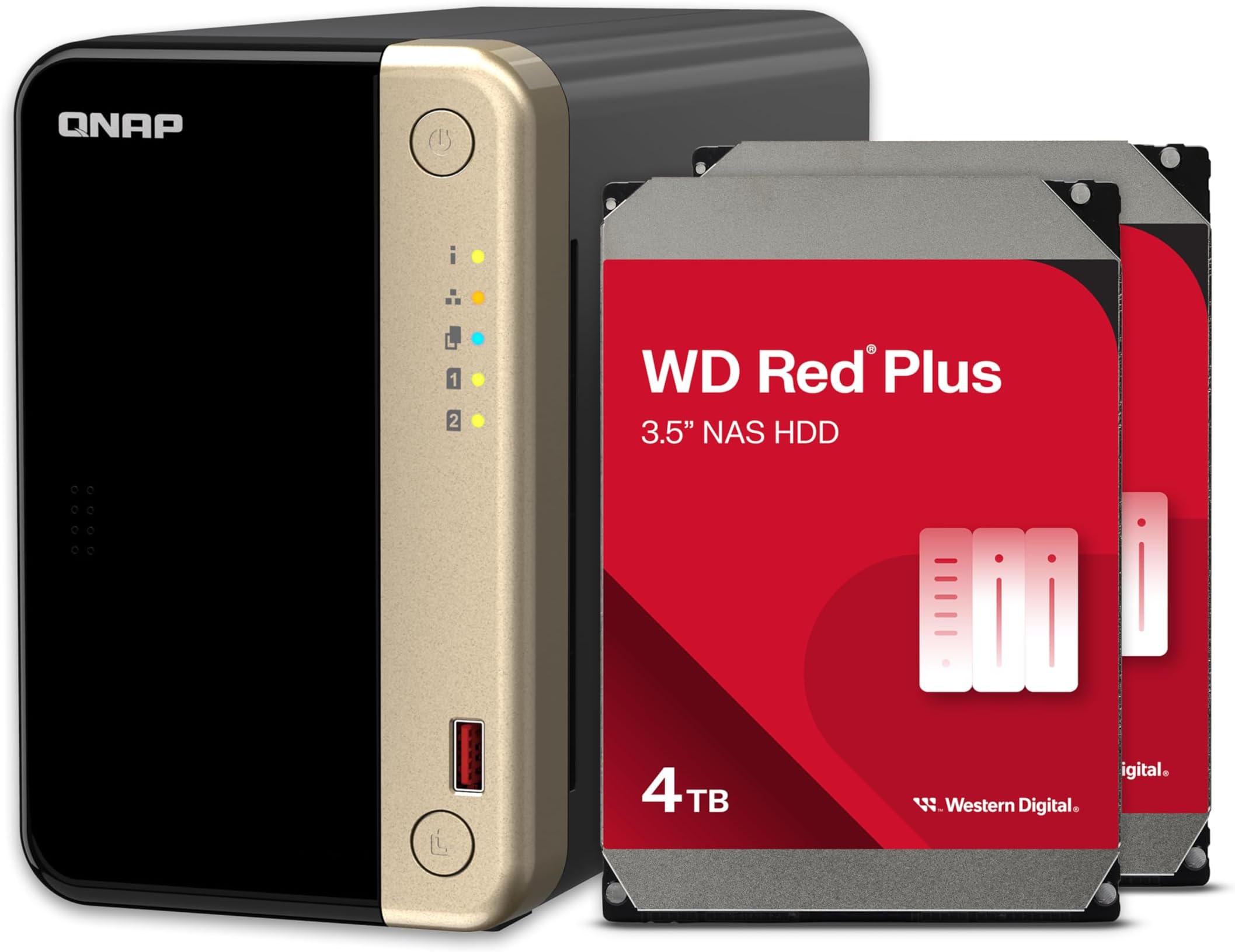 Amazon.com: QNAP TS-264-8G-24WD-US 2 Bay High-Performance Desktop NAS ...