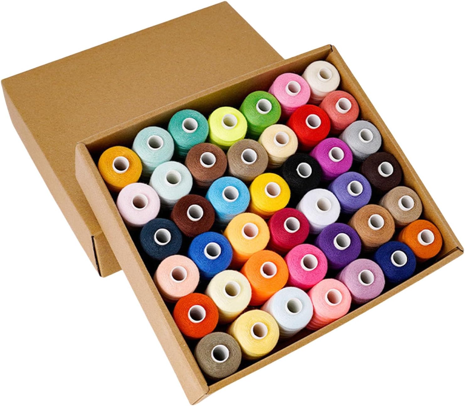 Sewing Thread 42 Spools of Polyester for Machine Hand Stitching ...